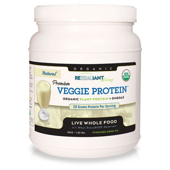Rezealiant Living. Premium Veggie Protein - Natural 465g